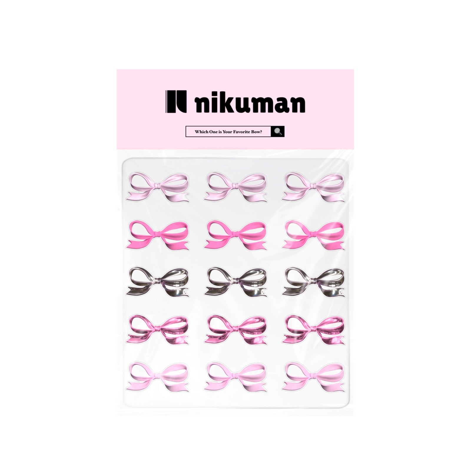 Small Delicate Bow Stickers for Phones & Planners – nikuman